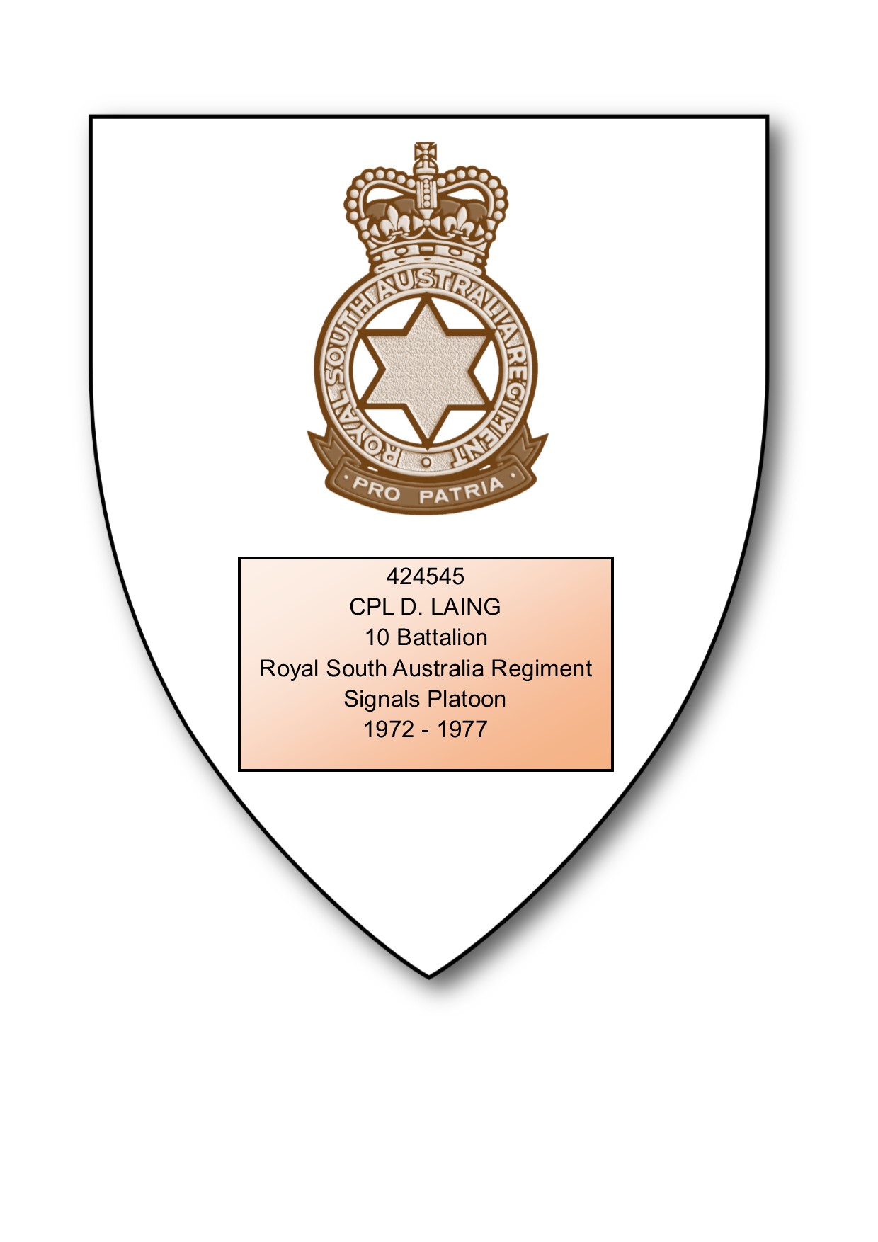 Items available for purchase fromRoyal South Australia Regiment ...